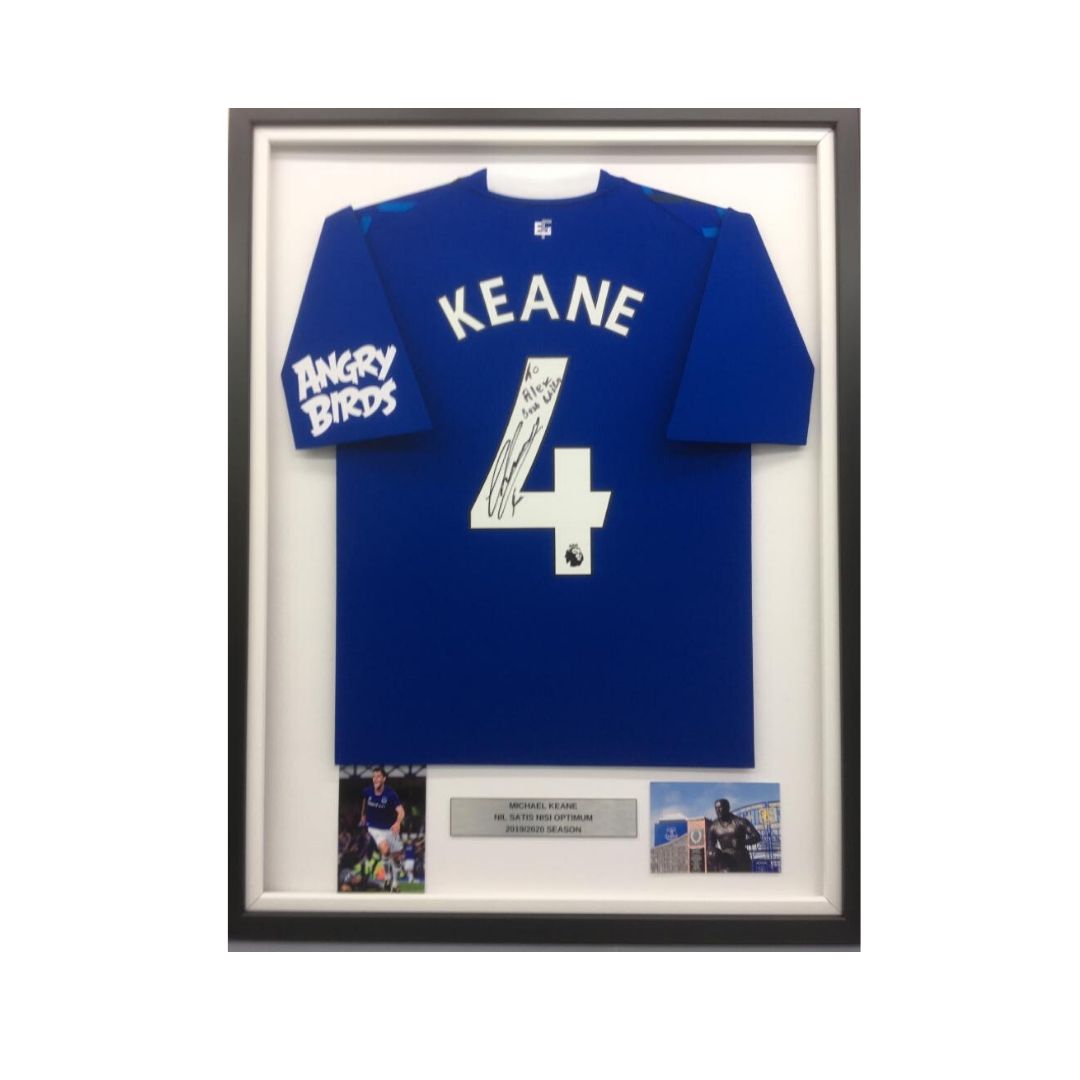 Autographed James Rodriguez Jersey Framed Everton Premier League Shirt ...