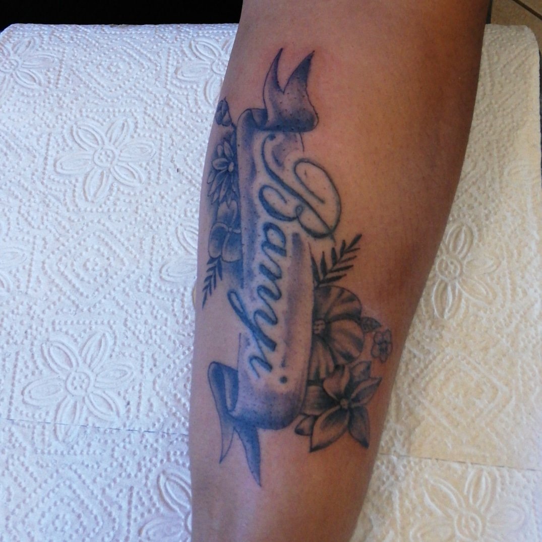 Inner Forearm Name Tattoos