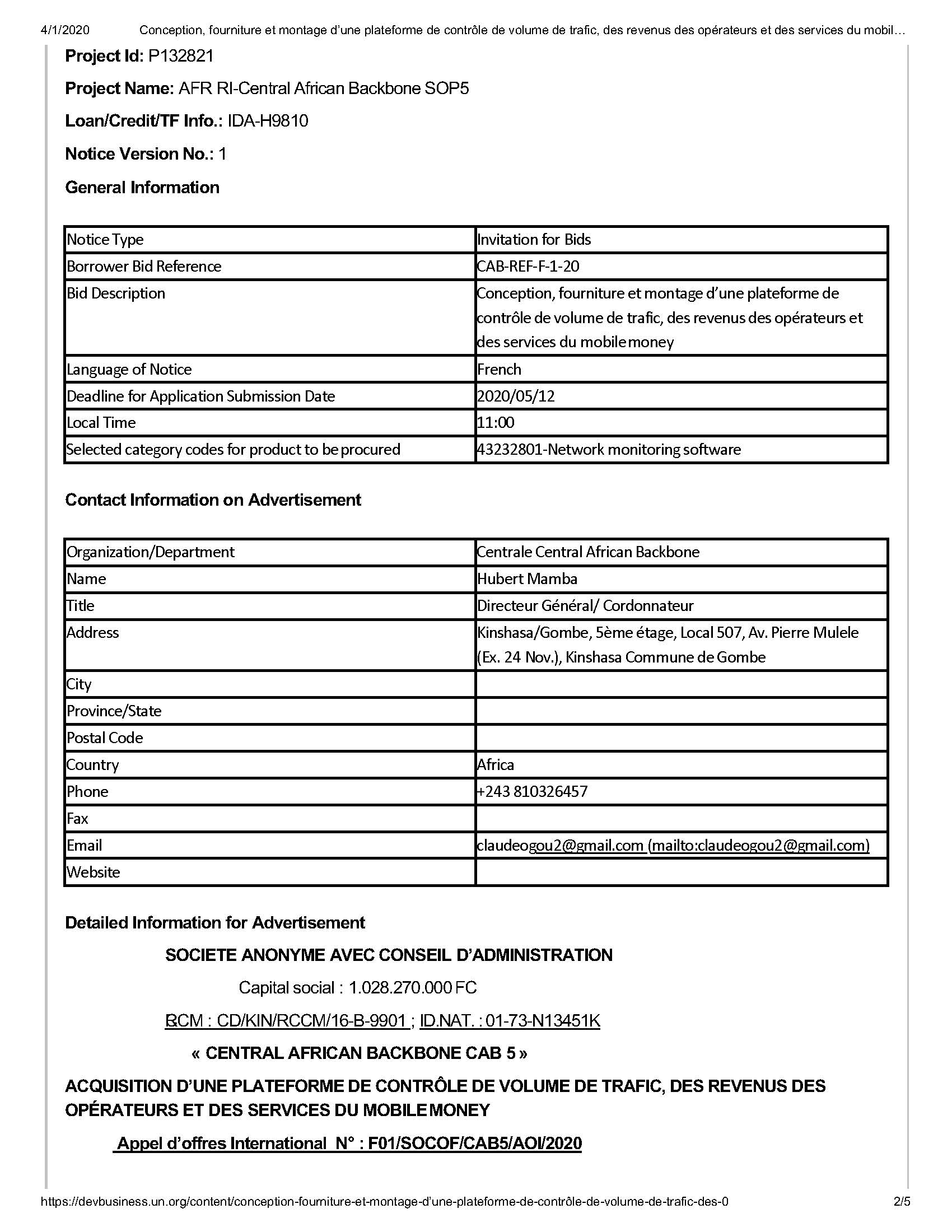 ARPTC Officiel on Twitter: "L'#ARPTC avec l'appui de la @BM_Afrique, va acquérir du matériel de ...