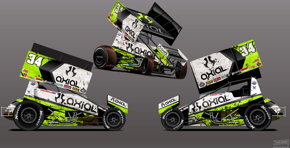 Sprint Car Graphics Template