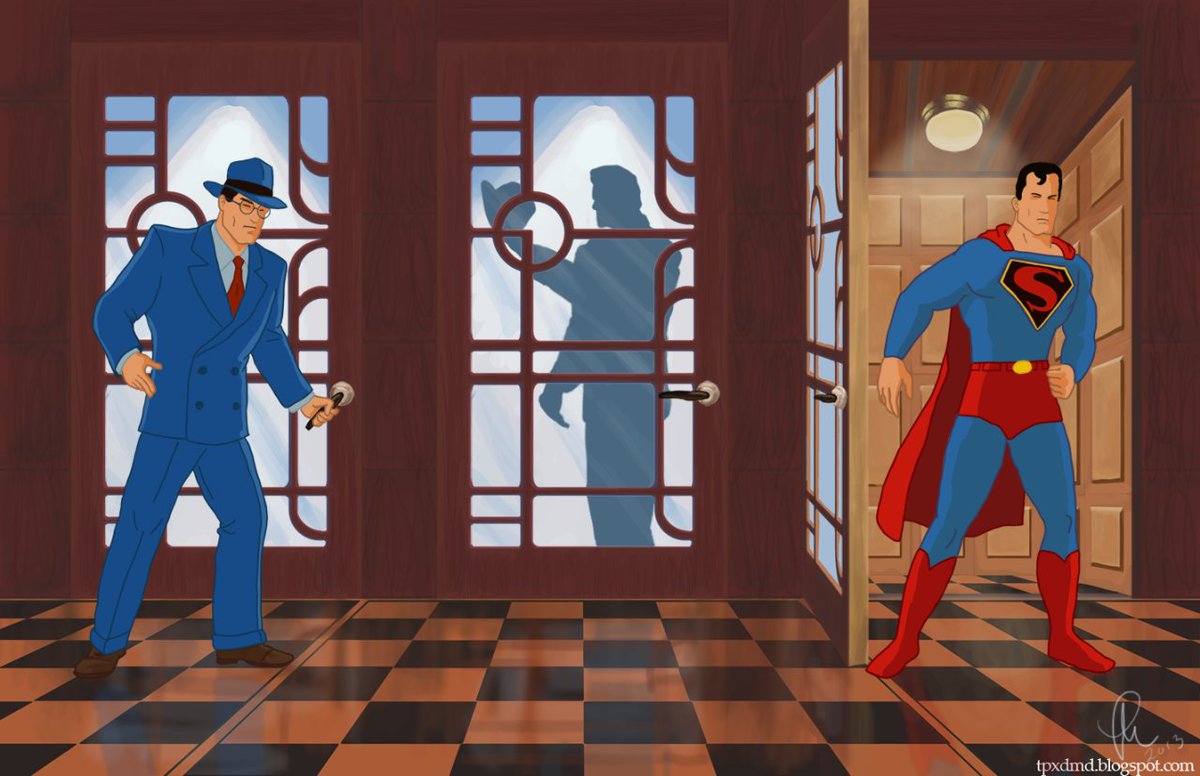 Clark Kent Changing Into Superman