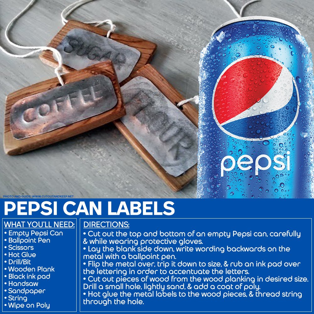 Pepsi Can Label