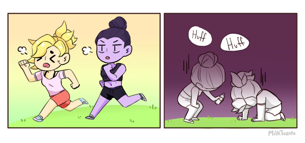 「#mercymakerweek Day 7: Workout (er, trying to) #OverwatchFan」Heartの漫画