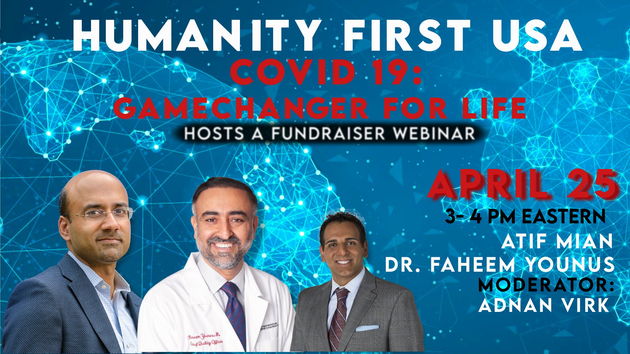 Humanity First USA on Twitter: "@HFUSA is launching the COVID-19: Game Changer for Life Webinar ...