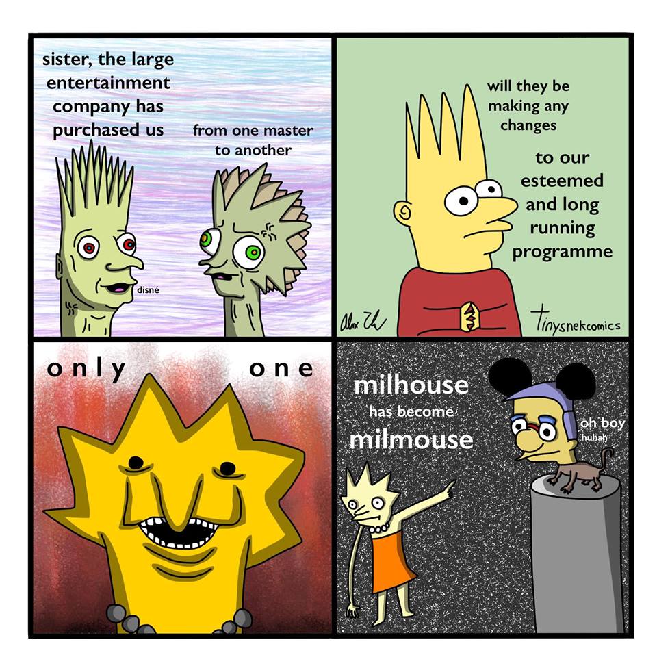 「presenting all of my horrific simpsons comics in one thread 」alex 🐀の漫画