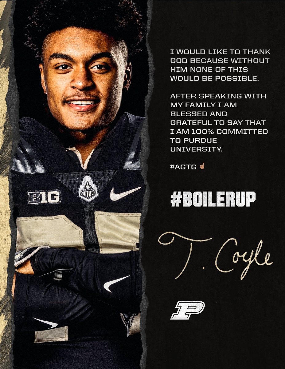 UConn S Tyler Coyle transfers to Purdue : r/CFB