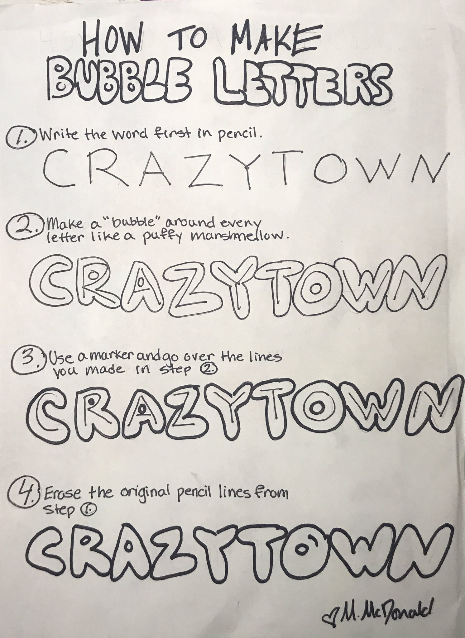 How To Draw Cool Letters Step By Step