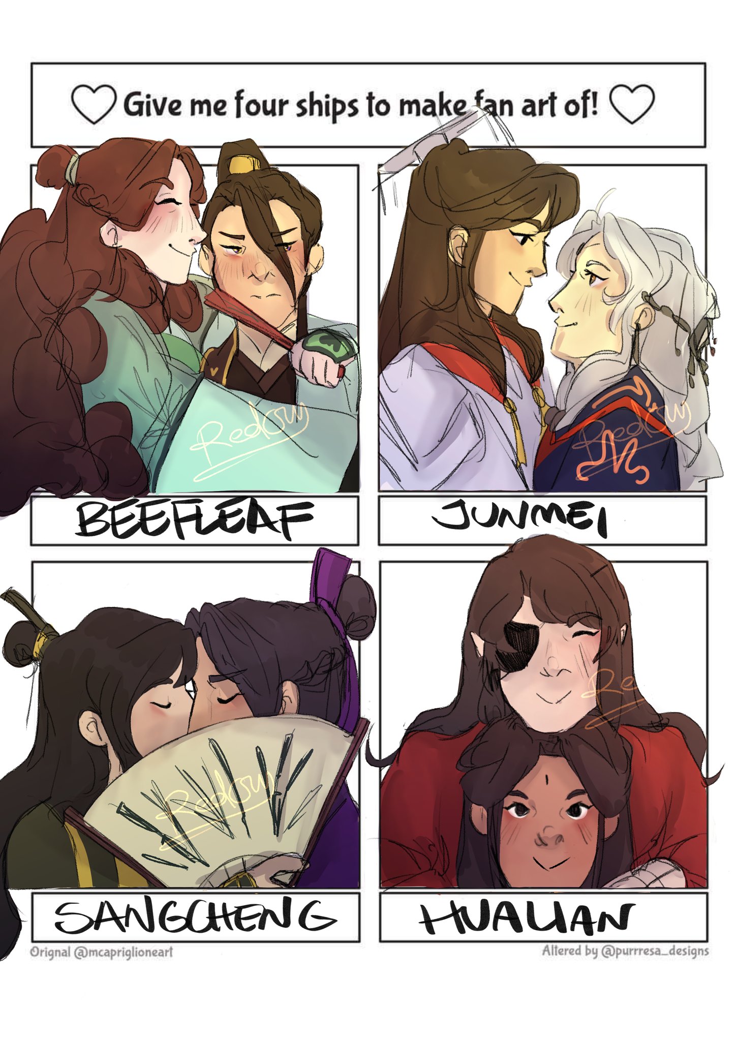 noel 🍑 / DON'T QRT-REPOST MY ART on Twitter: "okay! first requests are here! #天官赐福 #君梅 #tgcf # ...