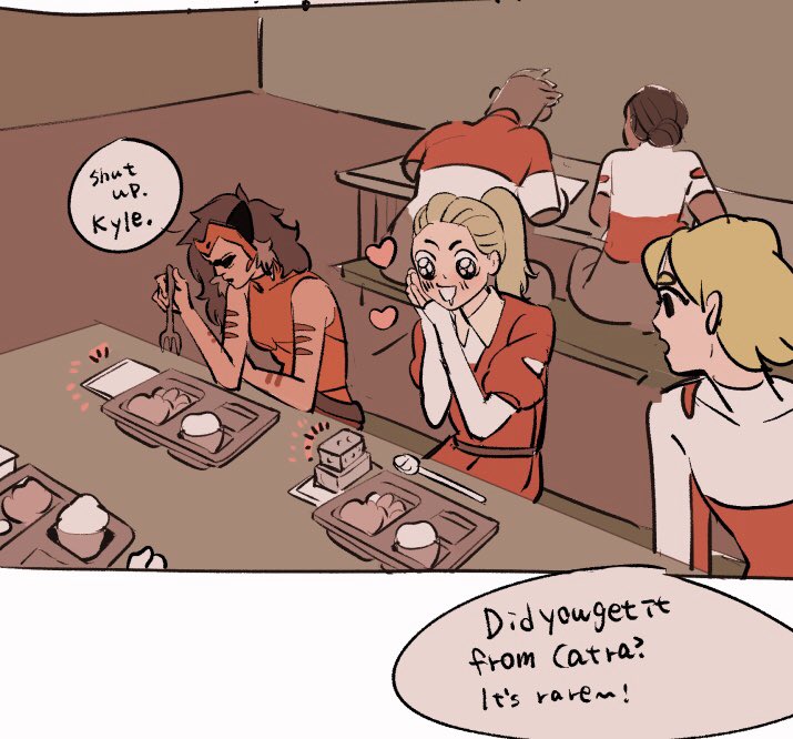 「先に唇を離した方がランチのデザート?を譲るcatradora漫画 」🦦monn🍣もんꪔ̤̮の漫画