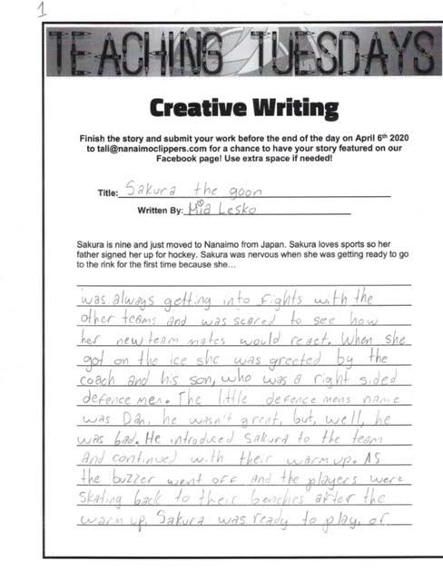 Creative Writing Worksheets