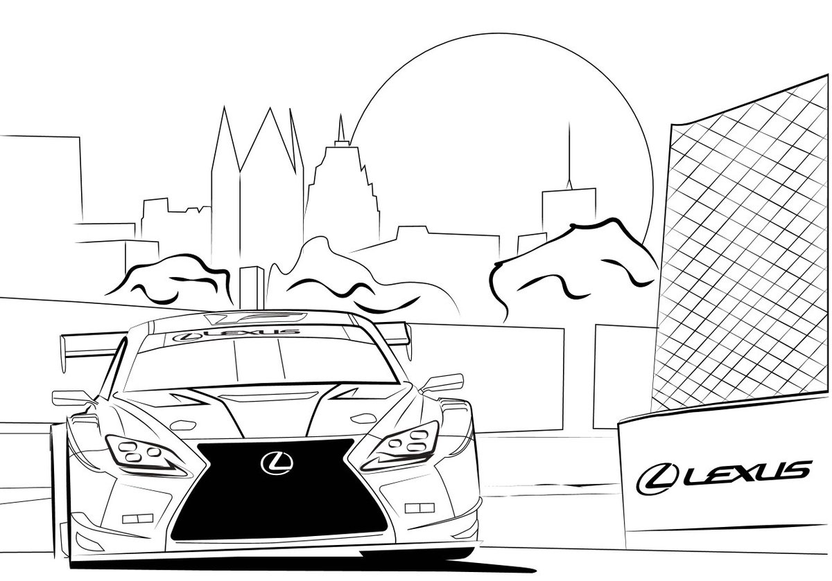Lexus Coloring Pages