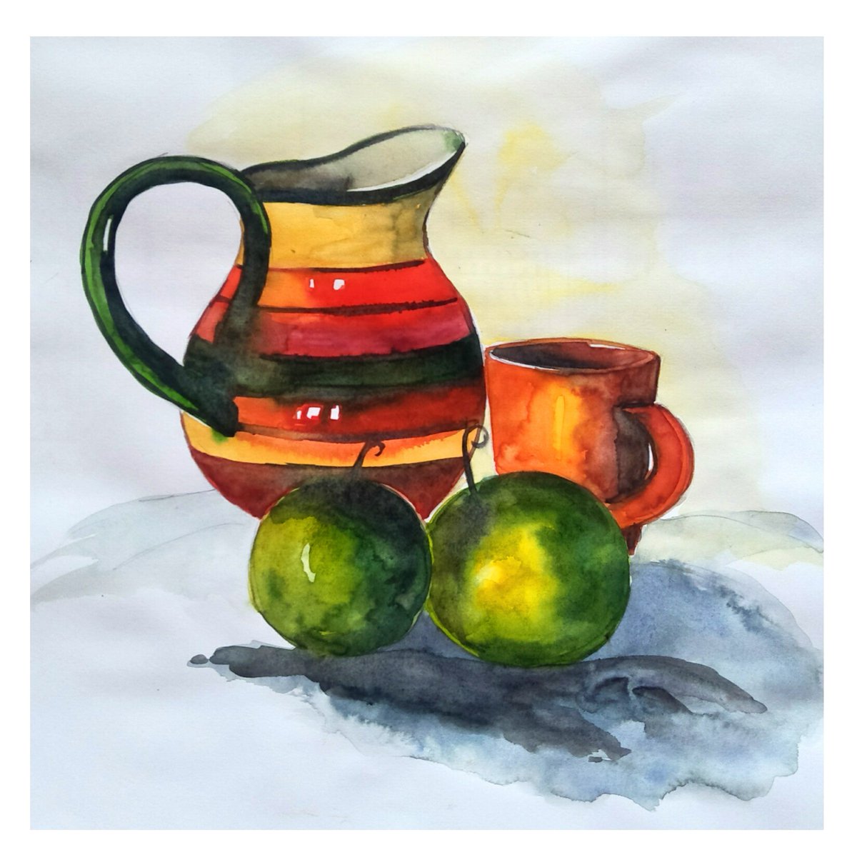 Simple Still Life Drawings Color