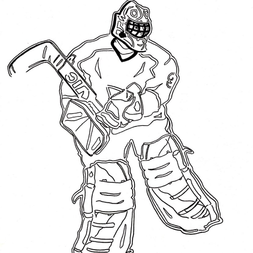 Marc Andre Fleury Coloring Pages