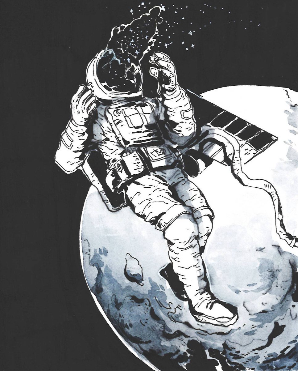 「my oldest OC(also my icon) "The Astronaut" It's a kind of al」niseの漫画