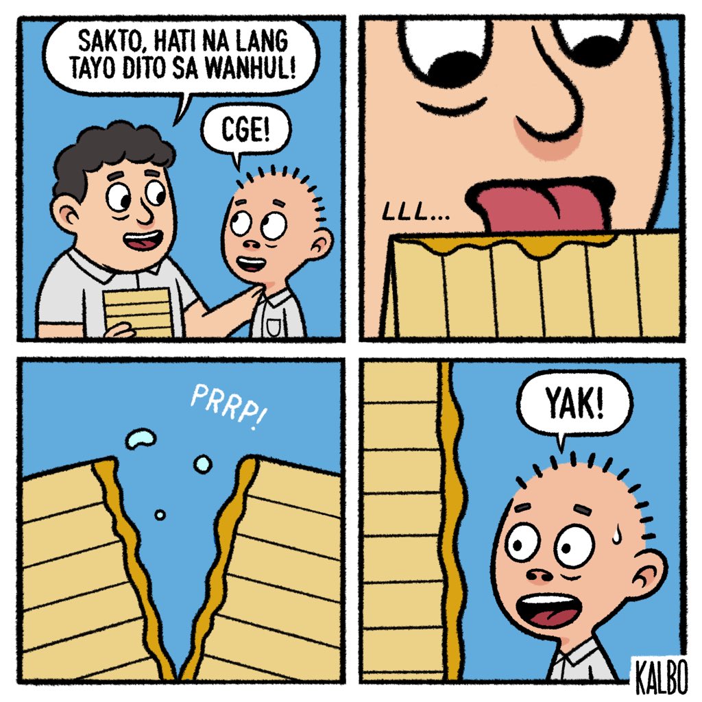 「1 half, lengthwise ? #batang90s 」|Tarantadong Kalboの漫画