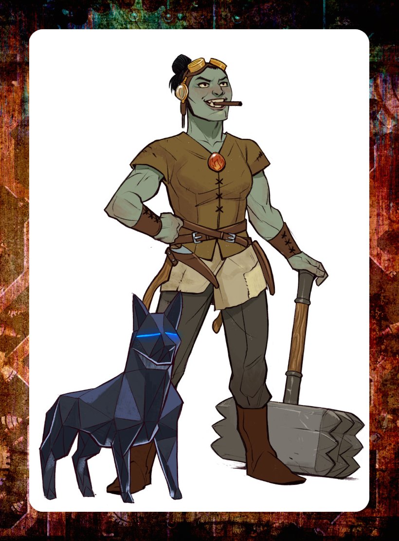 Half Orc Barbarian Maul