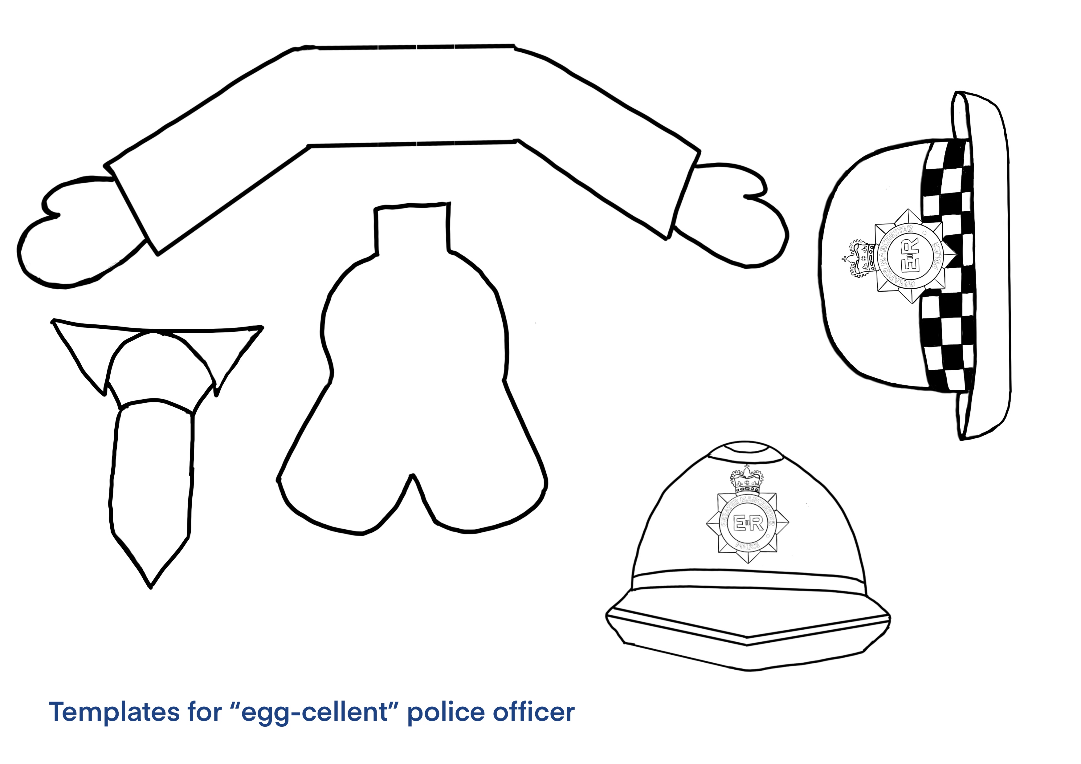 Police Officer Hat Template