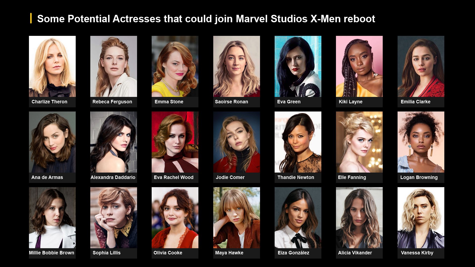 X Men Characters Female Names