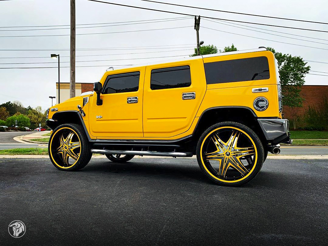 Custom Yellow Hummer H2