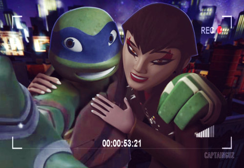 Tmnt Leo And Karai Kiss