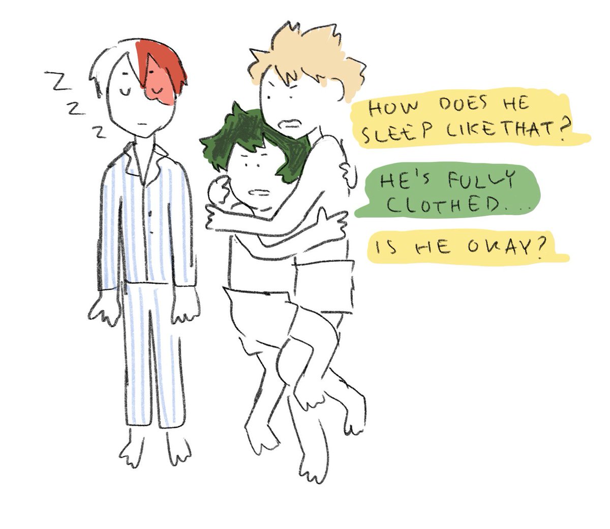 爆豪勝己「the first time bakugo and deku sleep wit」|jacqの漫画