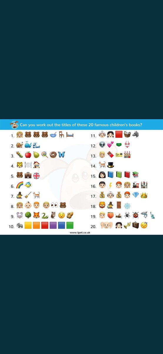 Famous Book Titles In Emojis - Guess The Book Titles Using Only Emoji ...