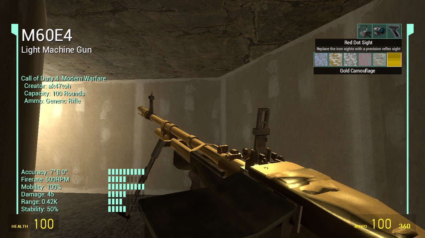 Modern Warfare 4 Weapon List