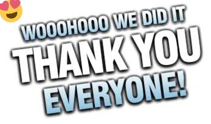 Congratulations We Did It