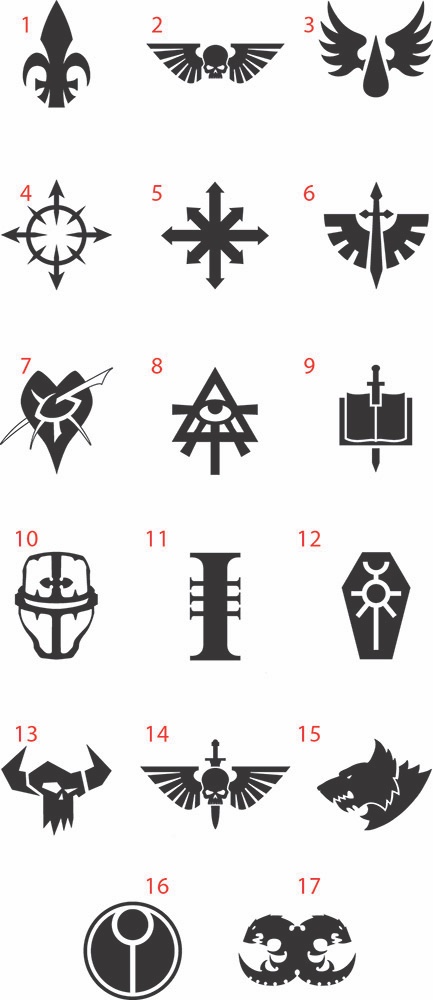 Faction Symbols Black And White