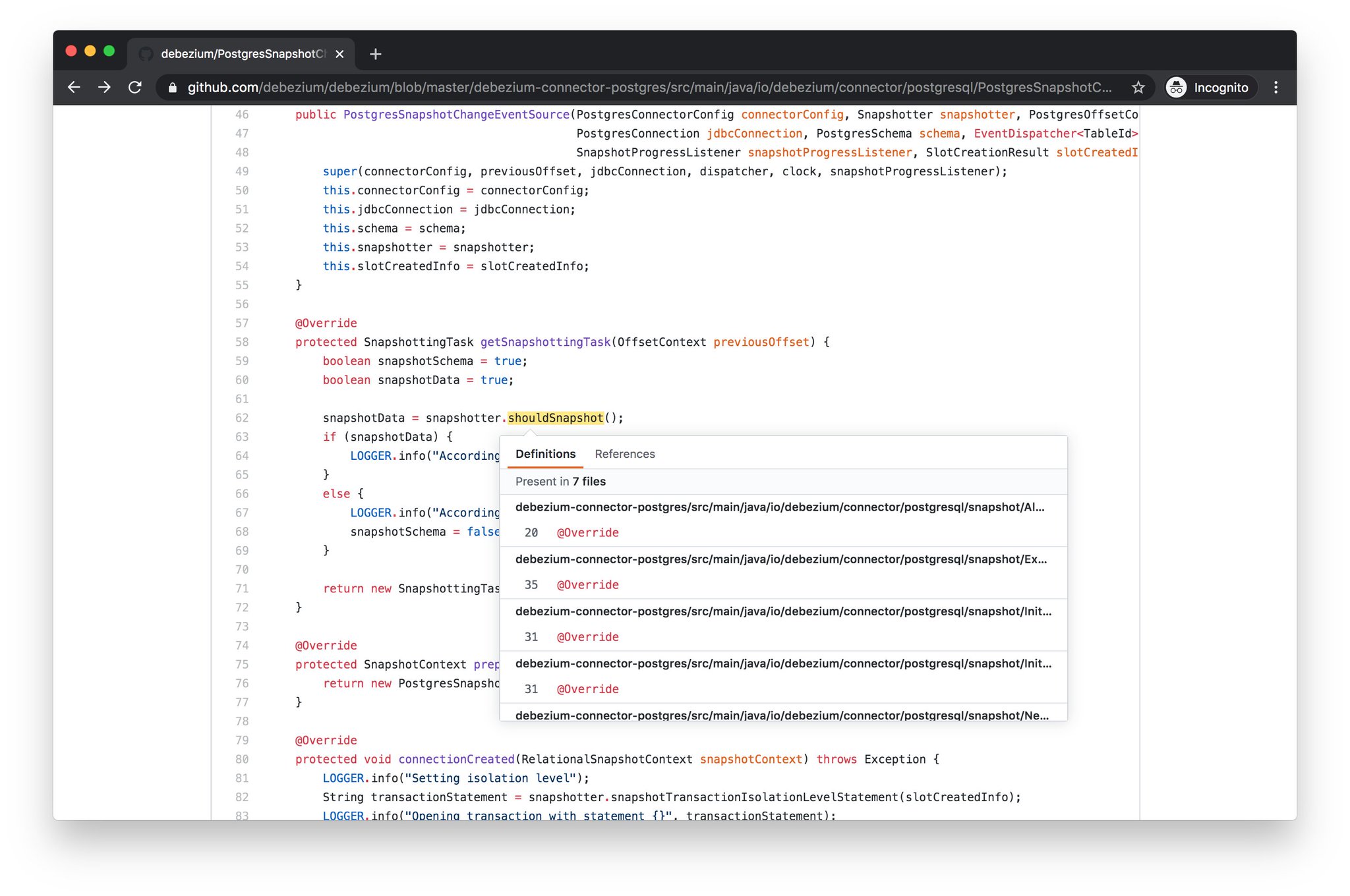 Gunnar Morling 🌍 on Twitter: "🎉 Woot, looks like code navigation is rolled out for #Java on ...