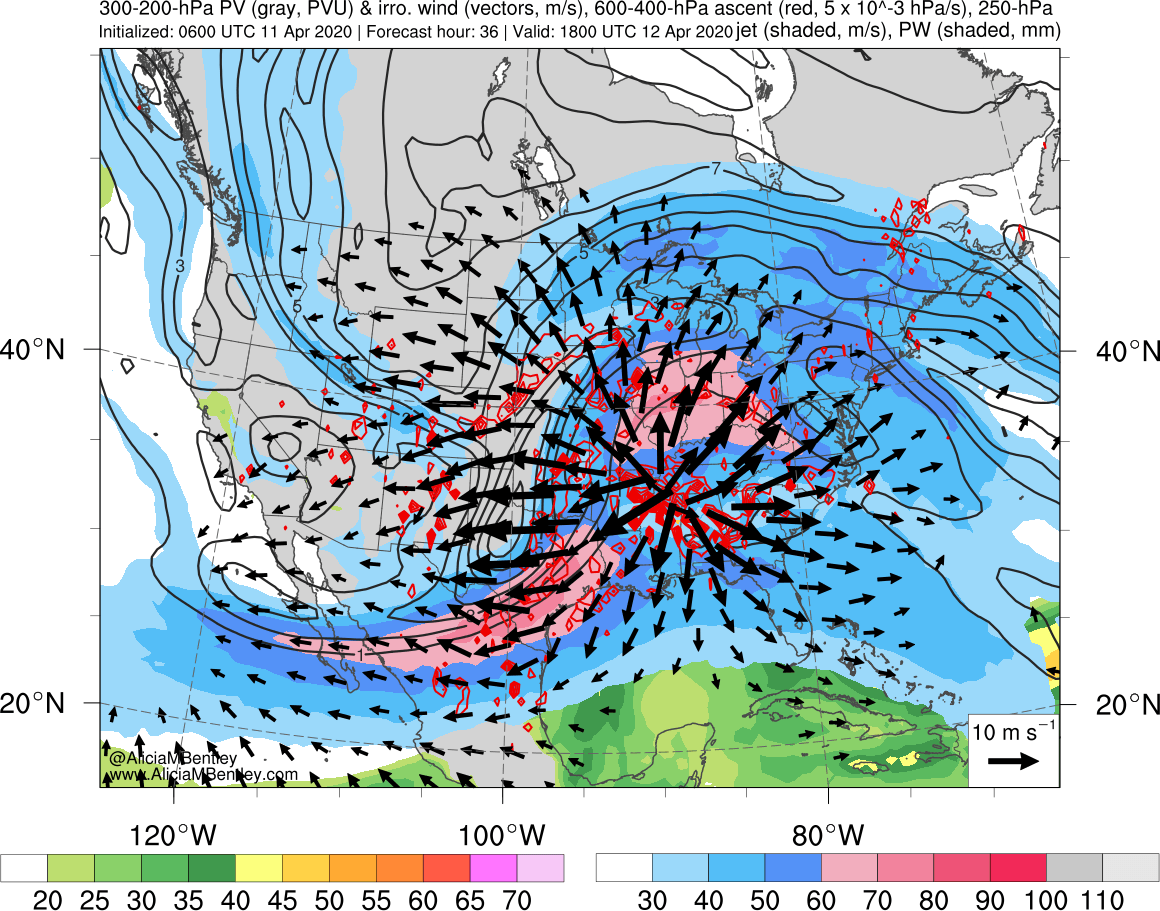 Dr. Alicia M Bentley on Twitter: "Maps like this highlight the potential for convection on ...