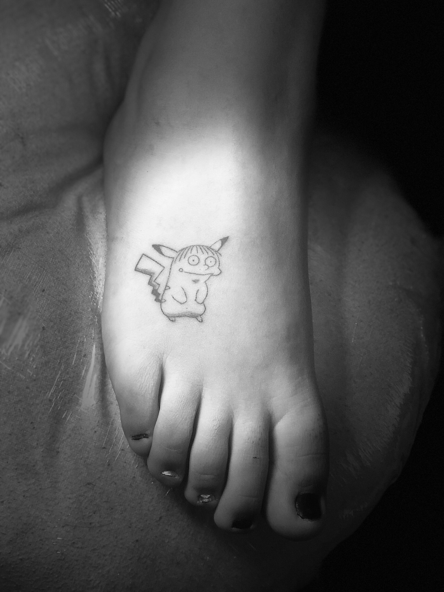 Simple Pikachu Tattoo