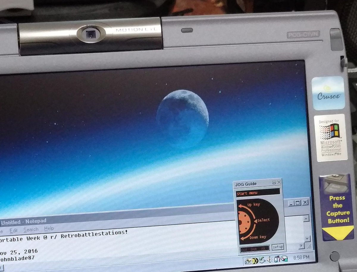 The original Sony Vaio C1 Picturebook (1998) had a very clever pivoting ...