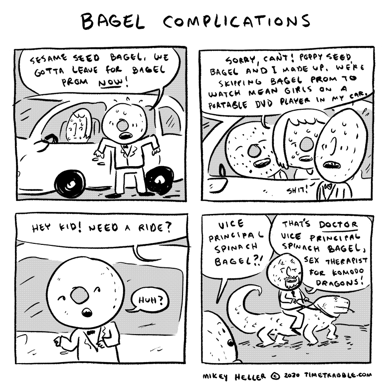 「i drew a comic about Egg Bagel's plan 」Mikey Hellerの漫画