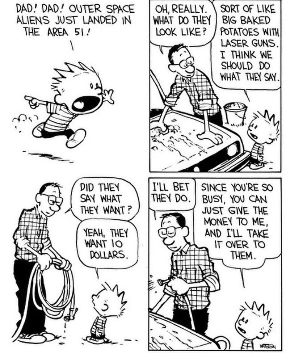 Calvin And Hobbes Dad