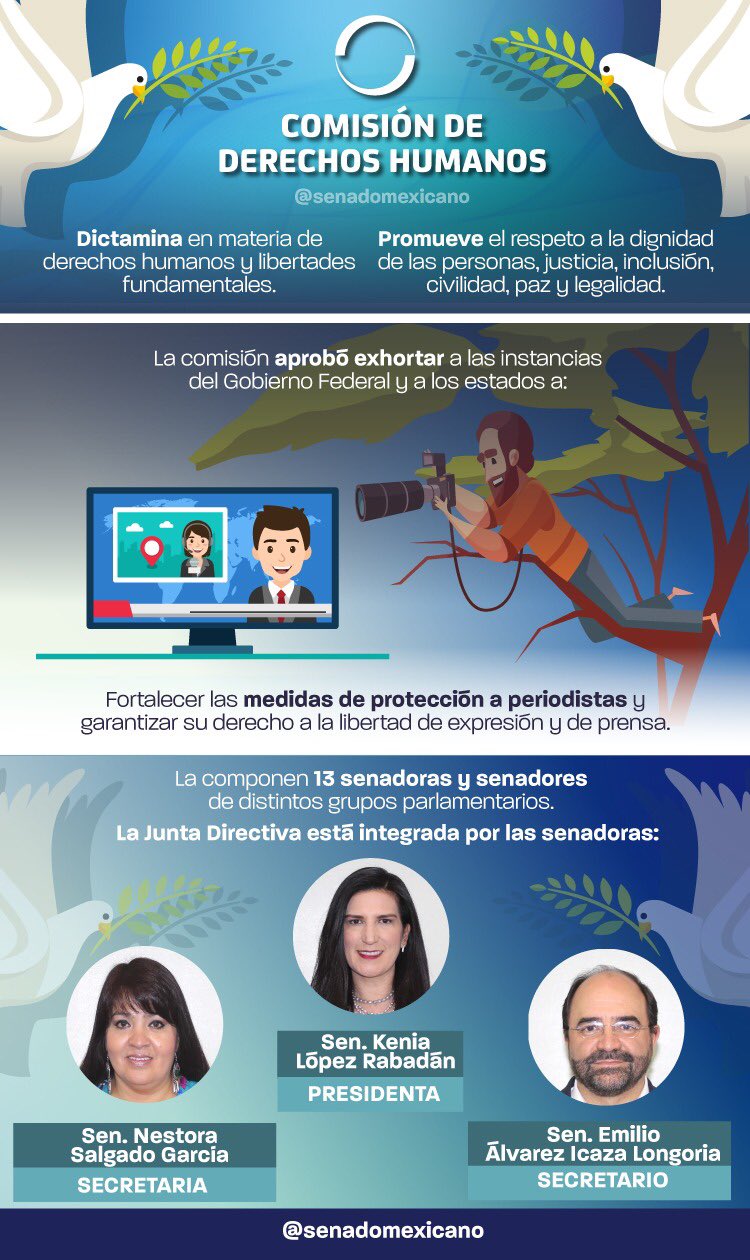 Senado De México On Twitter 📌 La Comisión De Derechos Humanos