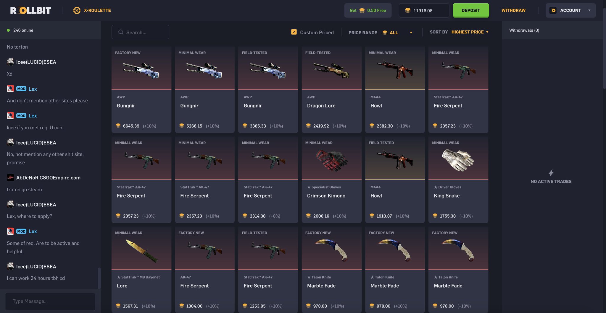Rollbit on Twitter: "Rollbit is poppin off right now 🧨 You can deposit and withdraw CSGO skins ...