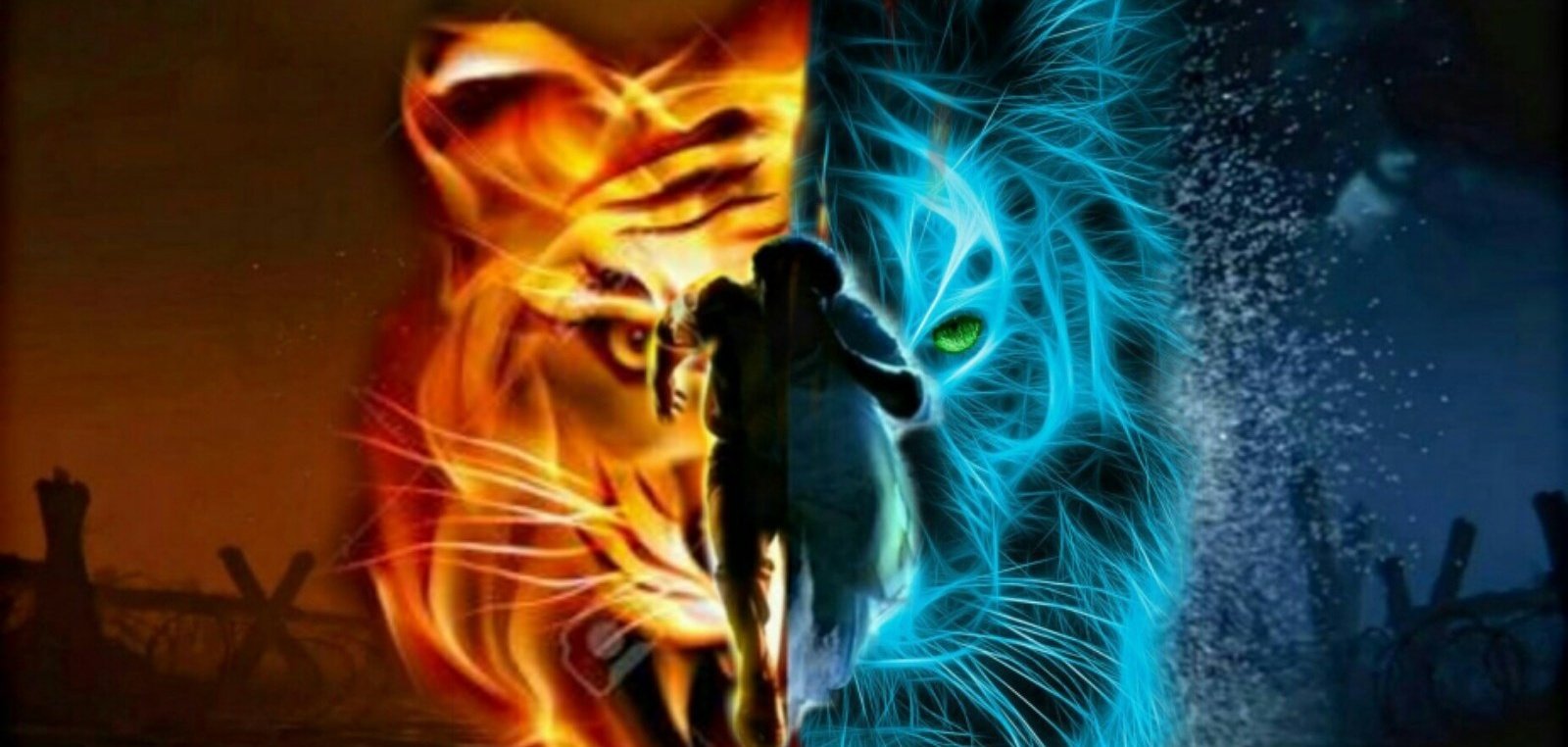 Cool Fire And Water Backgrounds