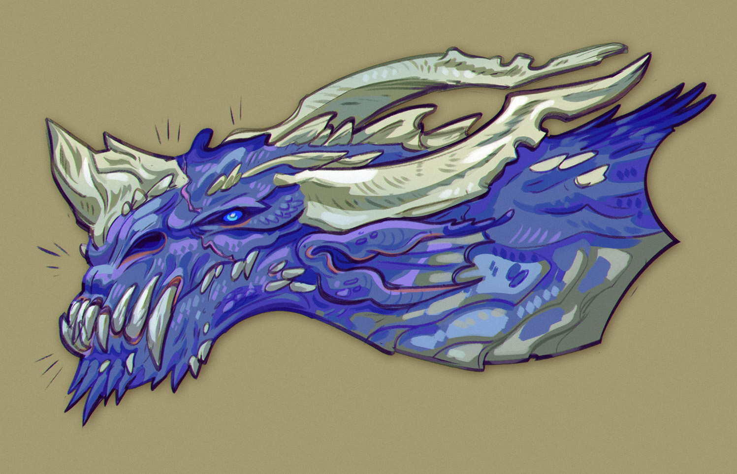 Blue Dragon Heads