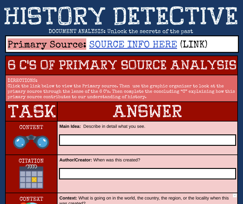 Amanda Sandoval 💛 on Twitter: "📜HISTORY TEACHERS: Need a Primary Source ...