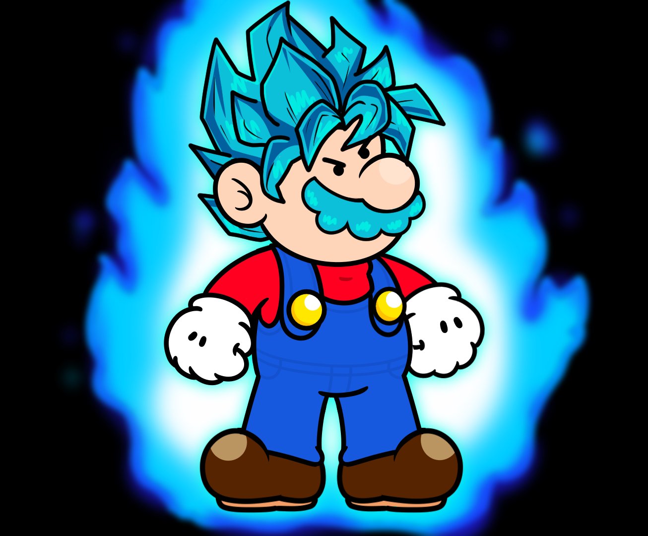 Super Saiyan God Mario