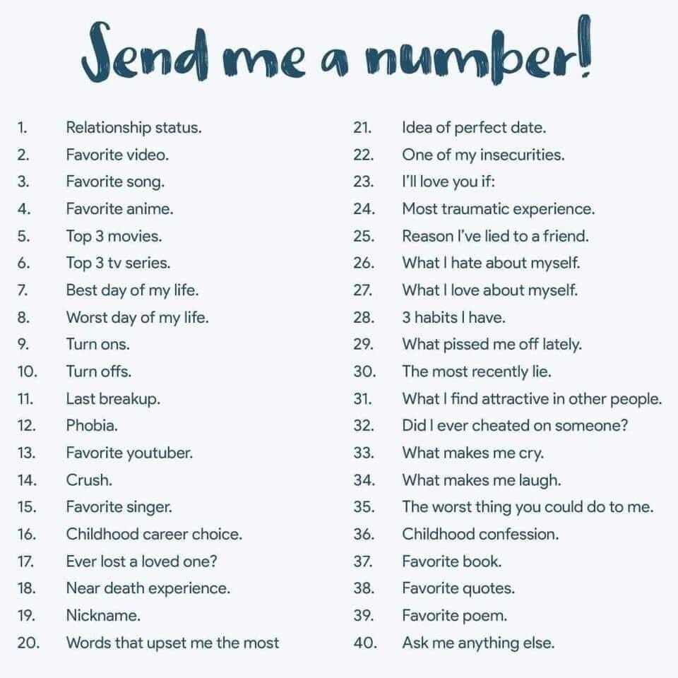 Send Me A Number Game