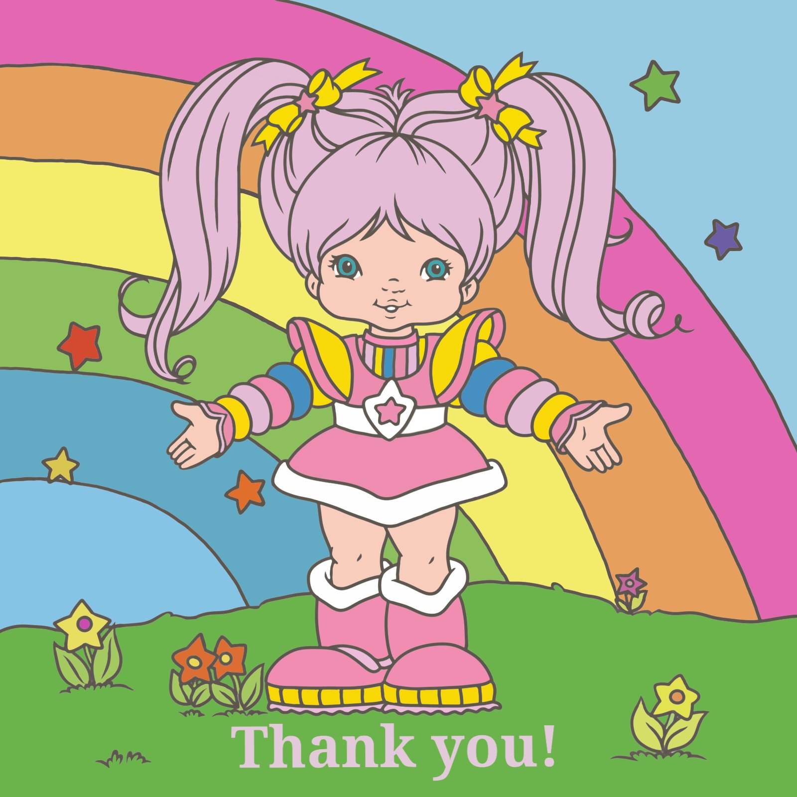 Tickled Pink Rainbow Brite