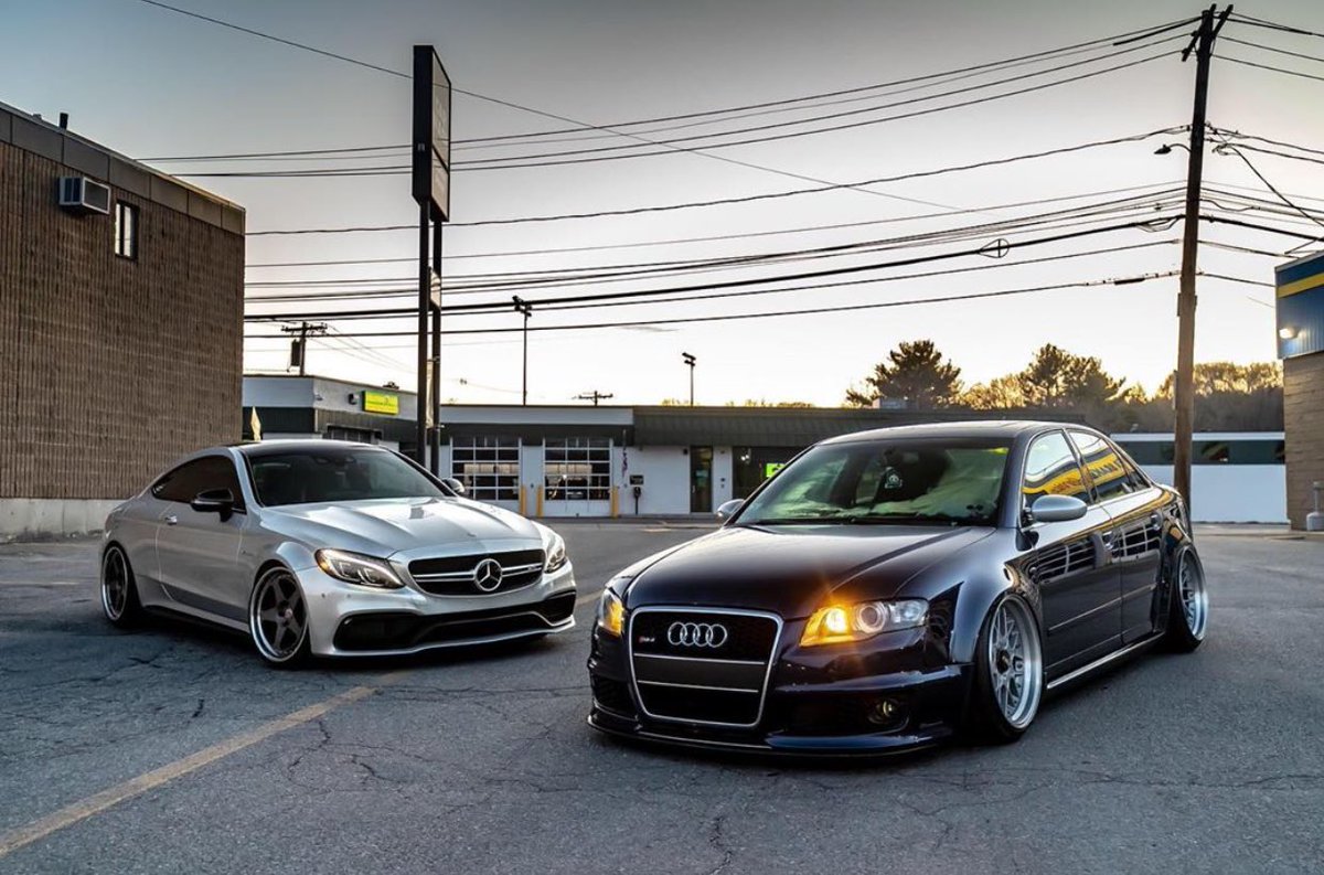 Stanced Audi S4 B7