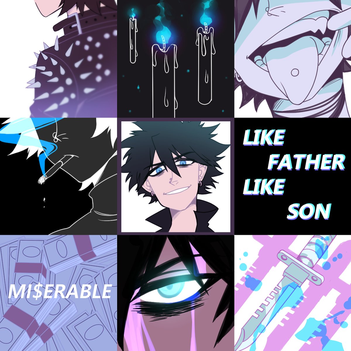 ヒロアカ「dabi and geten #bnha 」|zaky ♔の漫画