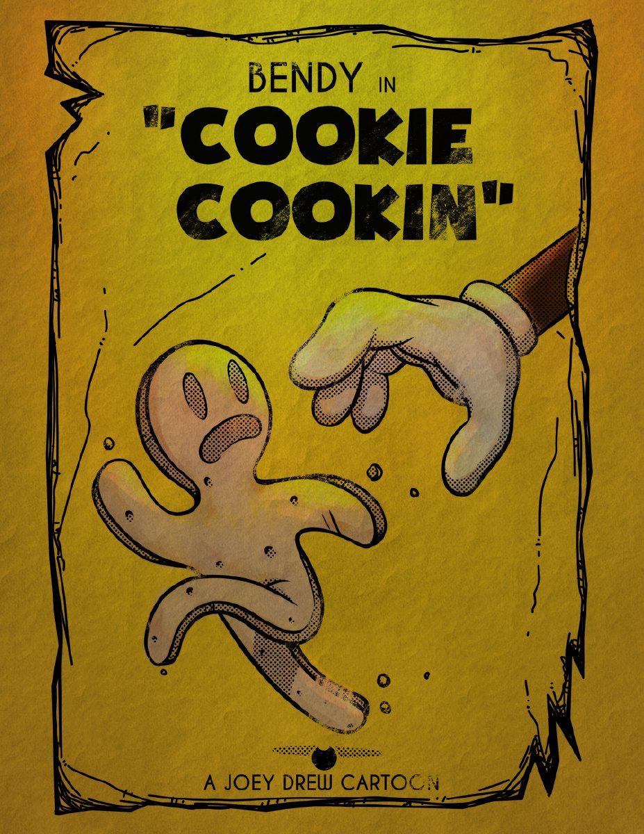 「#BATIM #Bendy_and_the_ink_machine BENDY Fan Kit にあった塗り絵を塗りま」みお👅🍽️💟の漫画