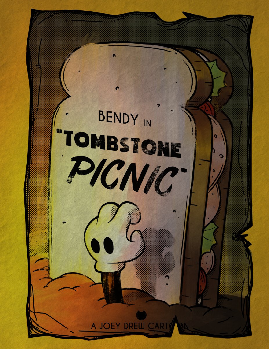 「#BATIM #Bendy_and_the_ink_machine BENDY Fan Kit にあった塗り絵を塗りま」みお👅🍽️💟の漫画