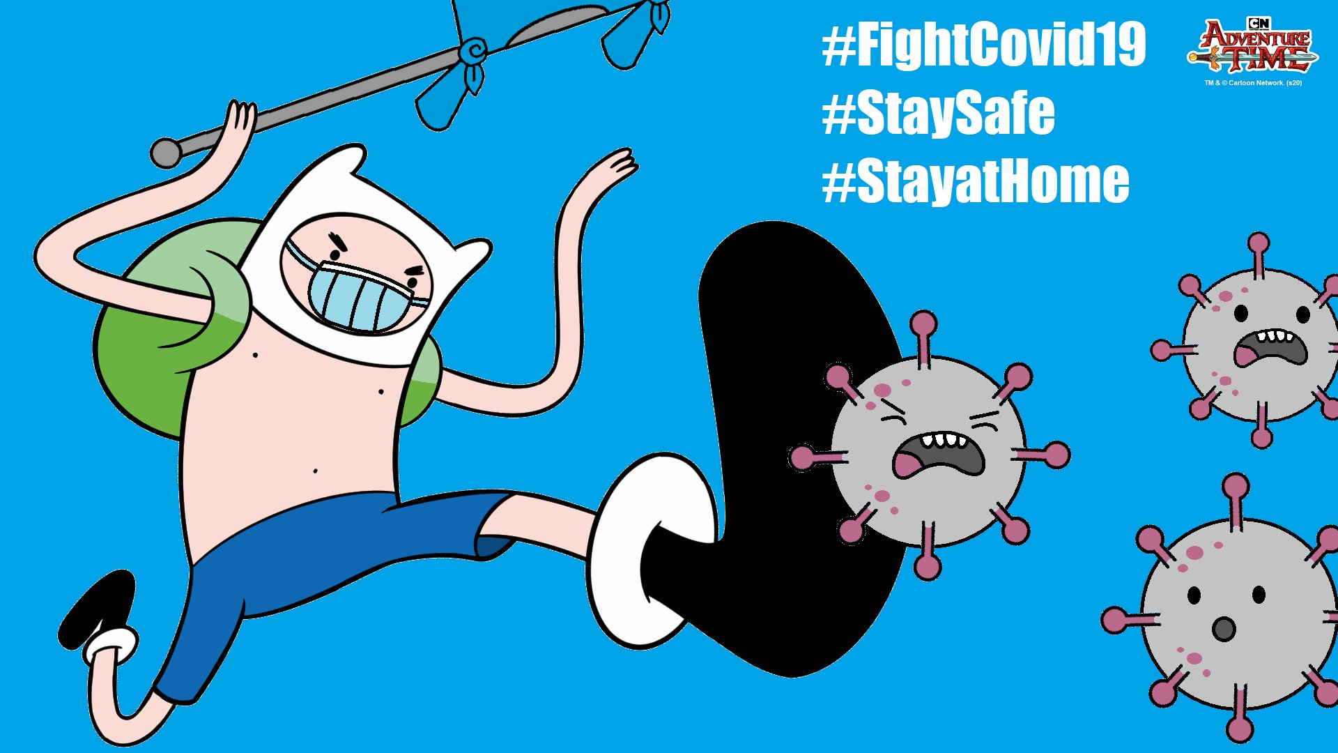 Adventure Time Finn Face Wallpaper