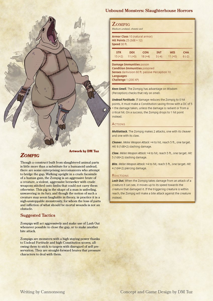 D&d 5e homebrew monsters - ranchrot