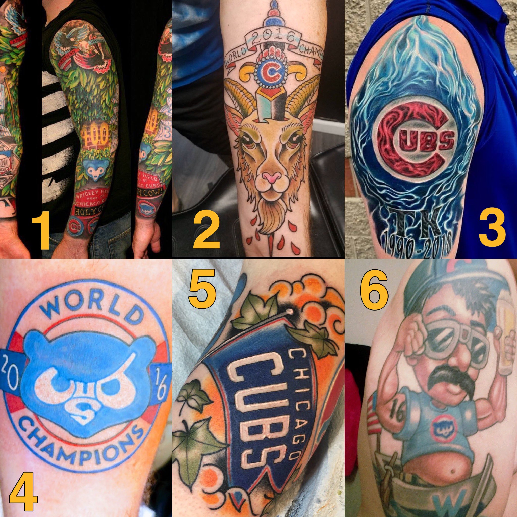 Chicago Cubs Tattoos